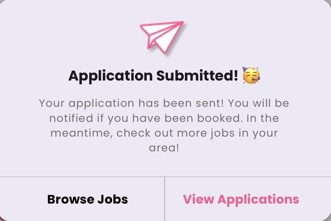 How do I apply to a Recruit job on PopBookings?