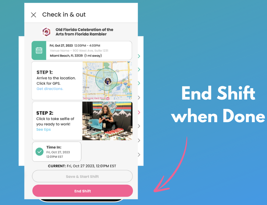 How do I check in and out of my booking on PopBookings?